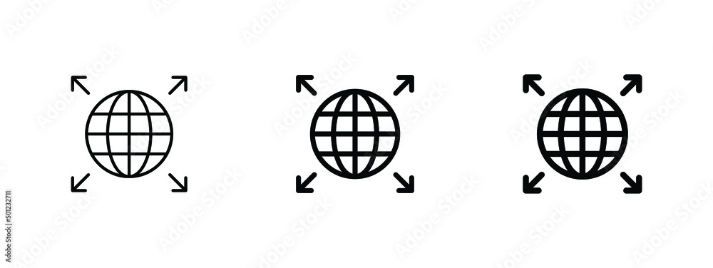 Global connection icon. world web icon www earth globe connectivity ...