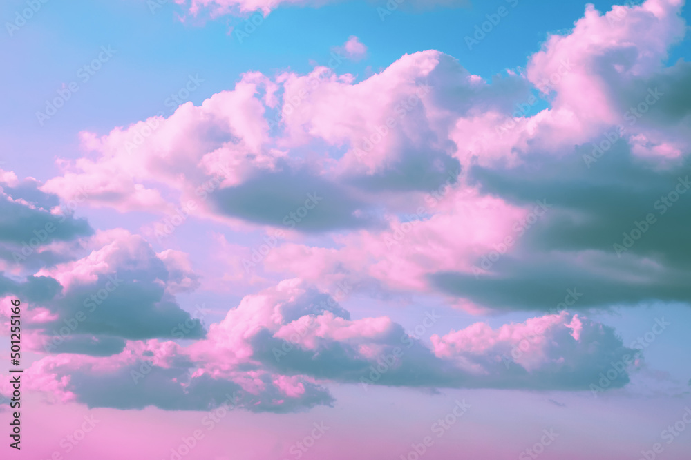 pink clouds, sky background Stock Photo | Adobe Stock