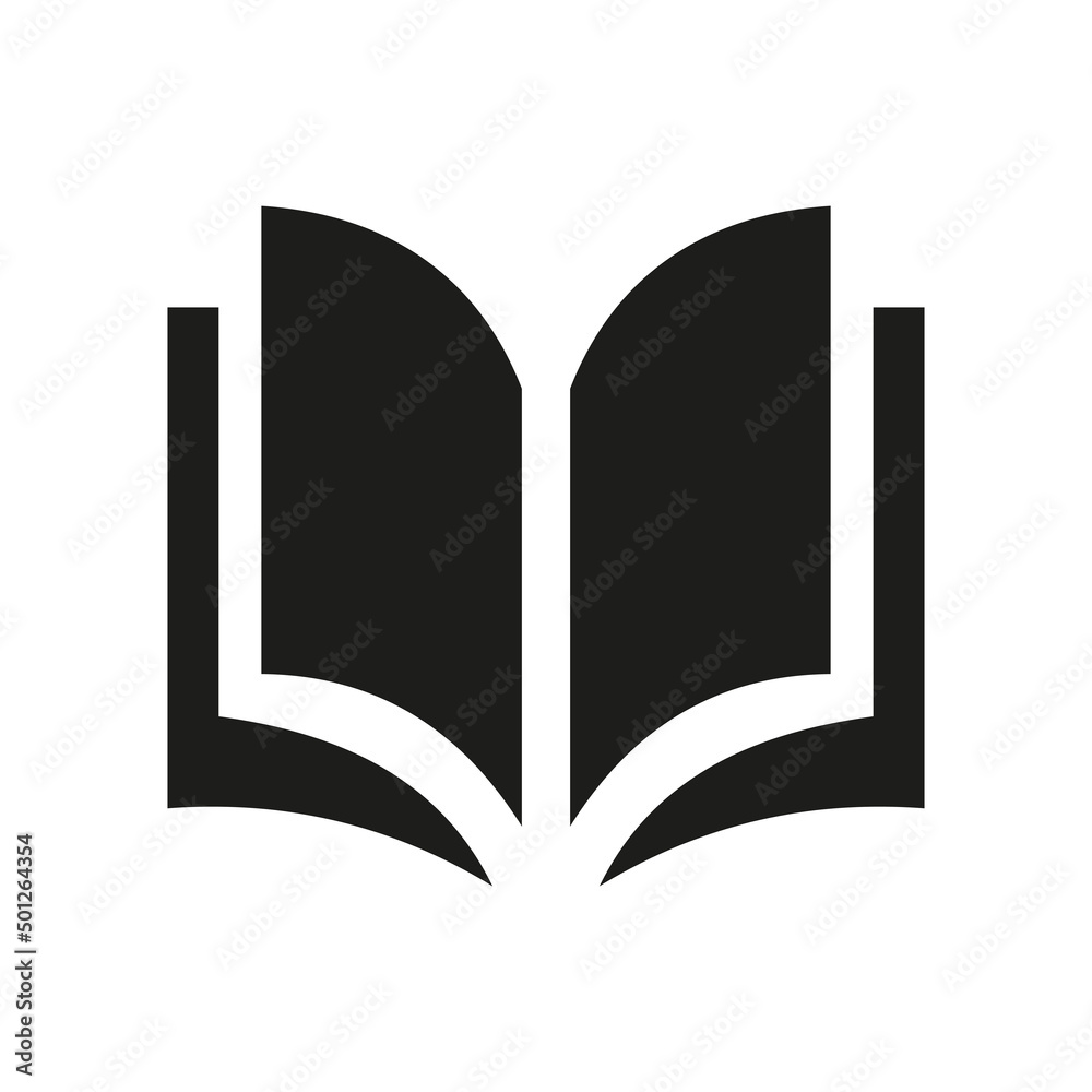 Flat Open Book Icon