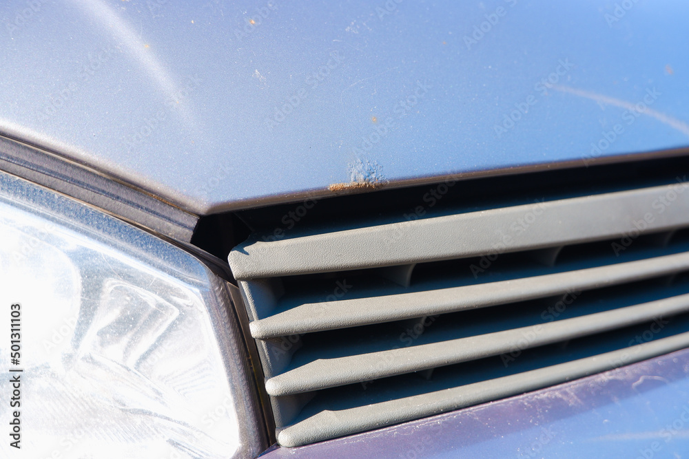 Corrosion, rust on the car body. car with Rust and Corrosion and paint ...
