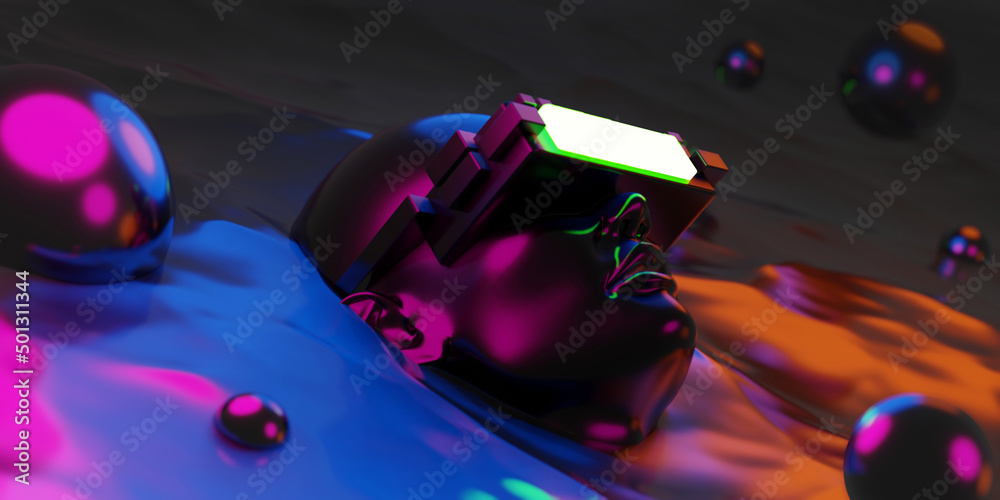 metaverse vr virtual reality with network, gaming of simulation ...