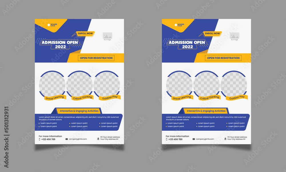 Admission open flyer education admission template layout premium vector ...