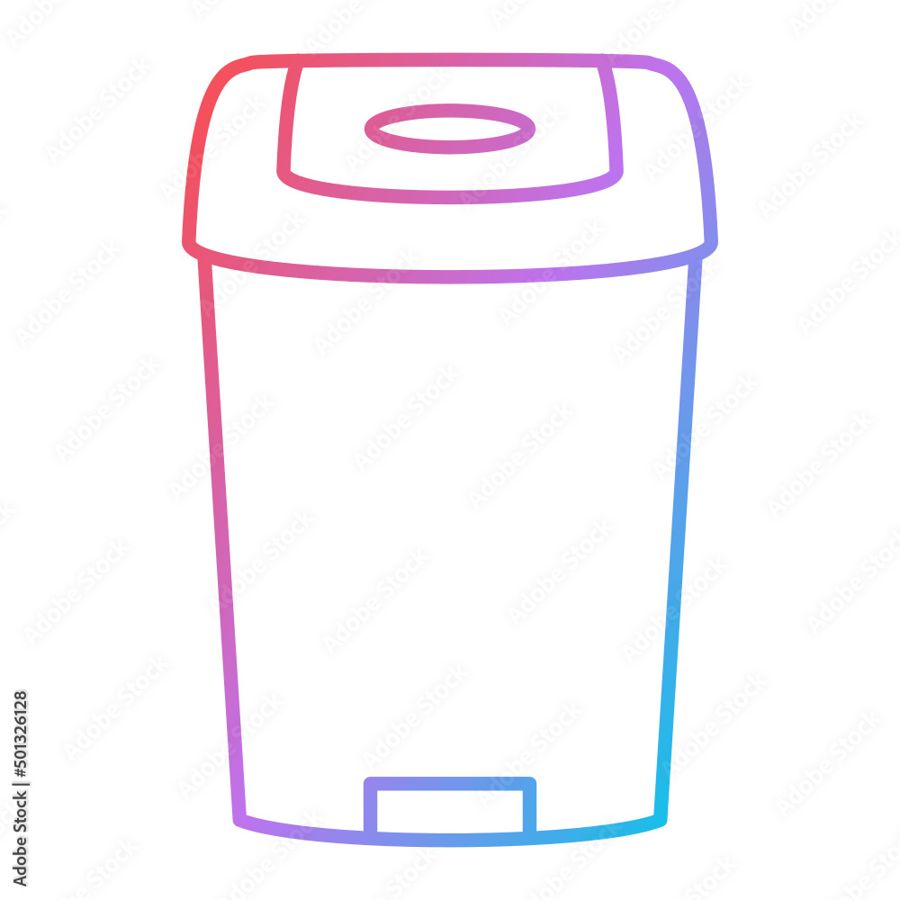 Dustbin Icon Design Stock Vector | Adobe Stock