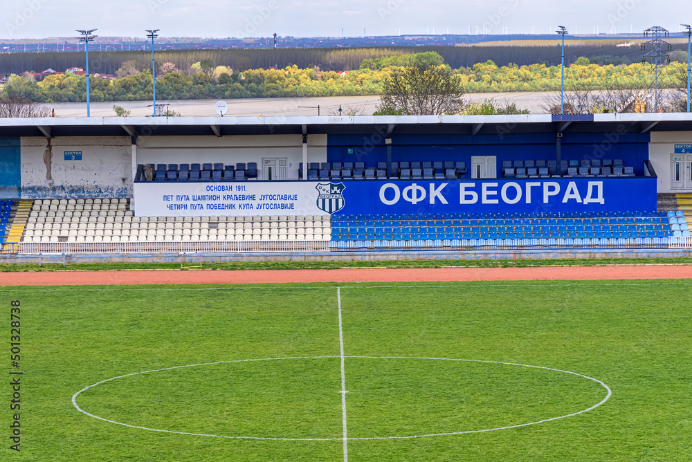 Belgrade, Serbia - April 11, 2022: Youth's Stadium (serbian: Omladinski ...