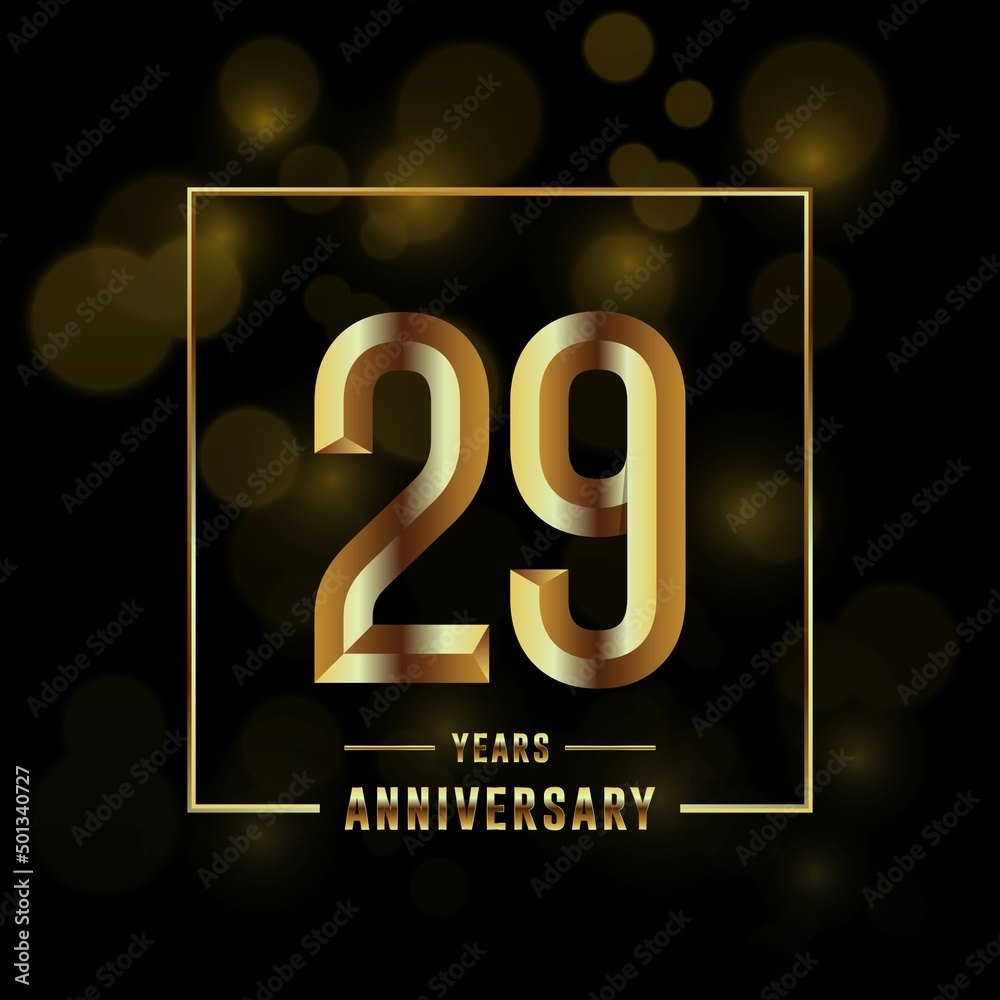 29th Years Anniversary logotype. Anniversary celebration template ...