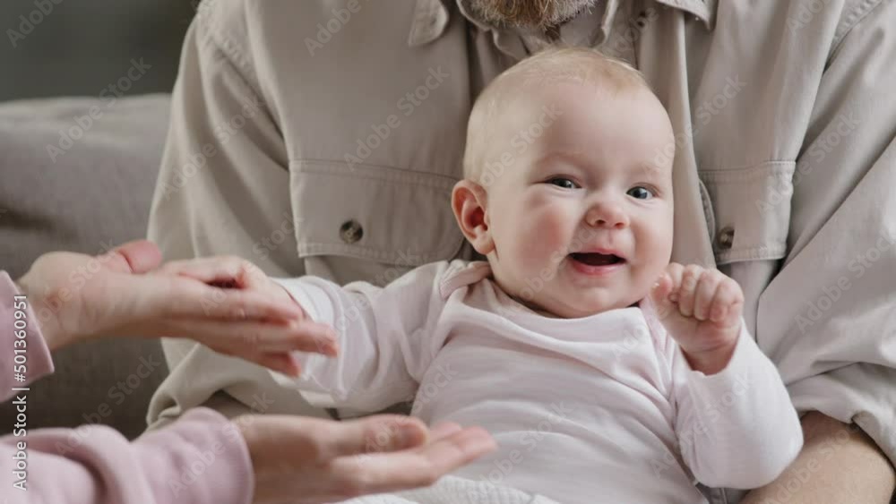 Close-up pensive child girl little boy caucasian unrecognizable family ...