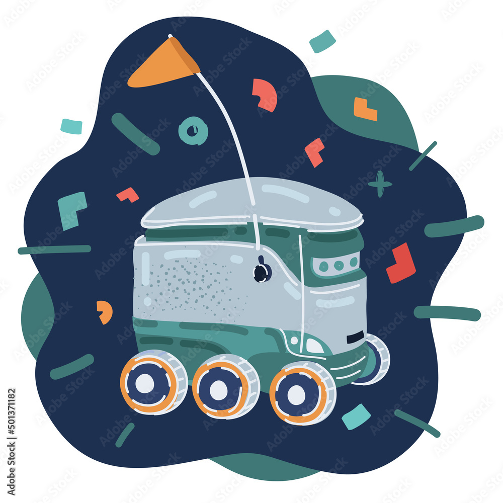 Cartoon vector illustration of food delivery robot Stock Vector | Adobe ... Cartoon vector illustration of food delivery robot Stock Vector | Adobe ...