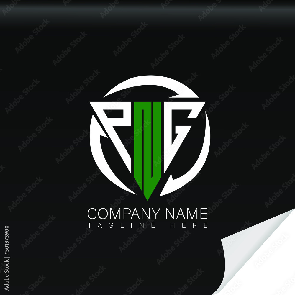 PNG letter logo design on black background.PNG creative initials letter ...