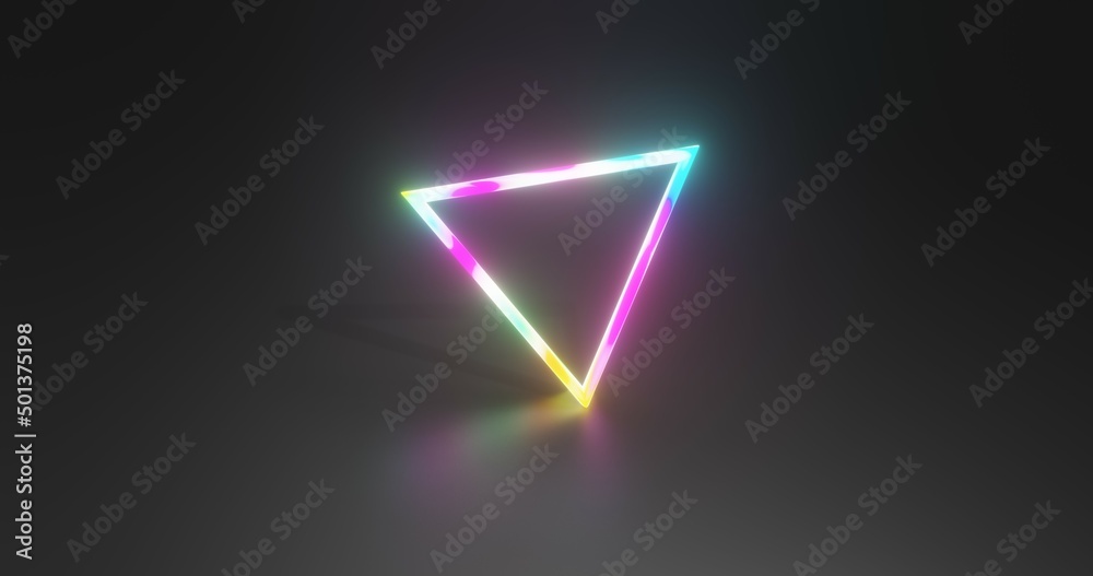 Glowing rgb triangular light image with glow Stock Illustration | Adobe ...