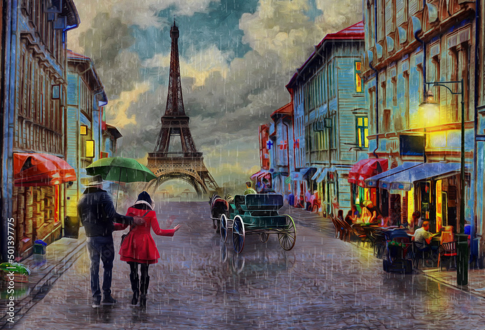 Modern Paris Painting