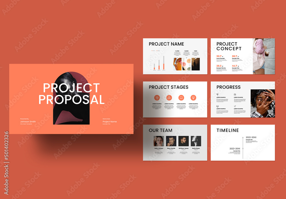 Project Proposal Layout Stock Template | Adobe Stock