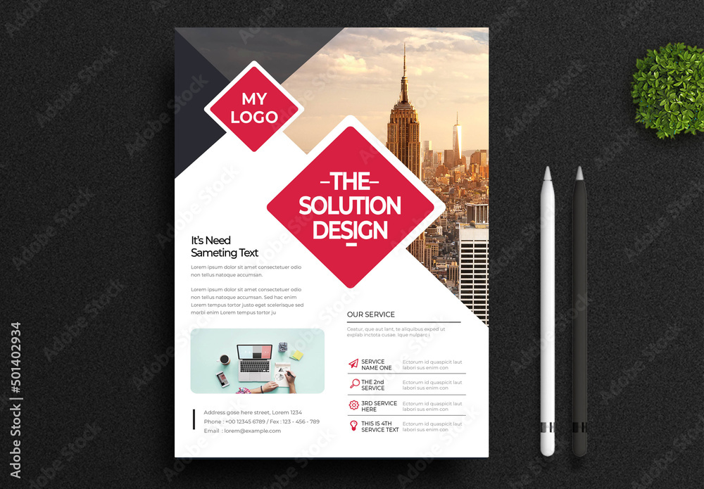 Business Flyer Stock Template | Adobe Stock