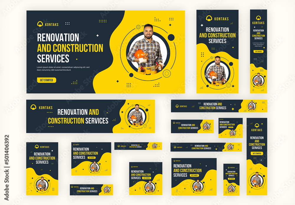 Web Banners Set with Constitution Stock Template | Adobe Stock