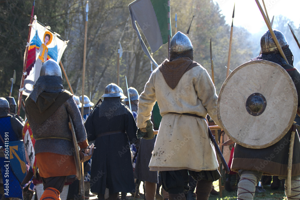 medieval soldiers Stock Photo | Adobe Stock