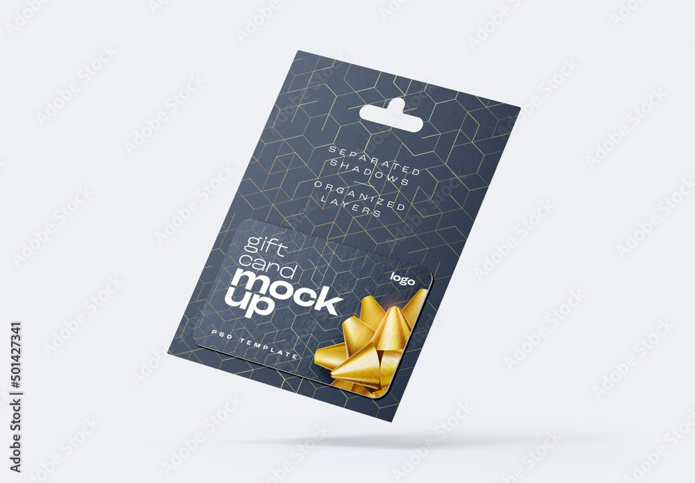 Gift Card Mockup Stock Template | Adobe Stock