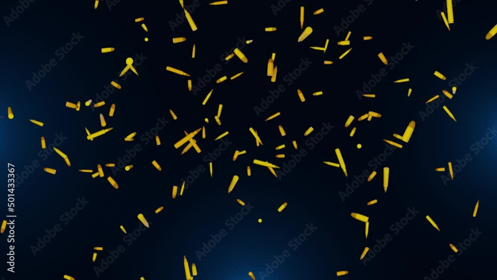 4K Animation loop background with lots of flying and rotating bulett ...