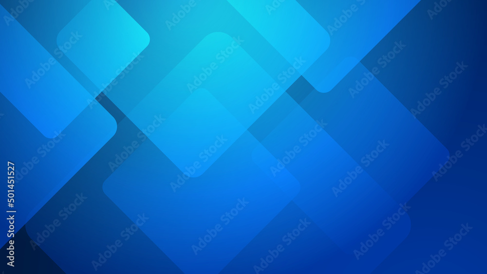 Modern blue square tech corporate abstract technology background ...