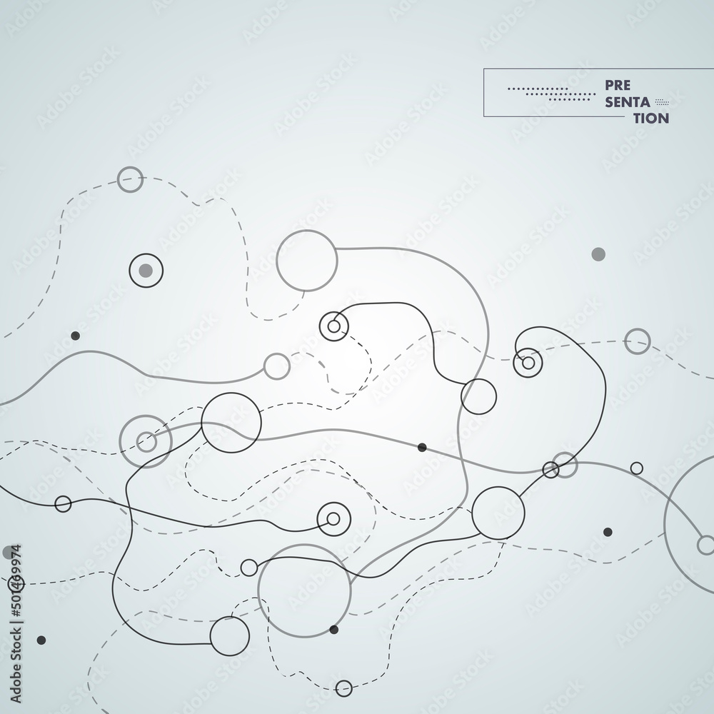 Abstract Grid And Molecular Science Pattern Vector Connection Atom Network Background Smooth