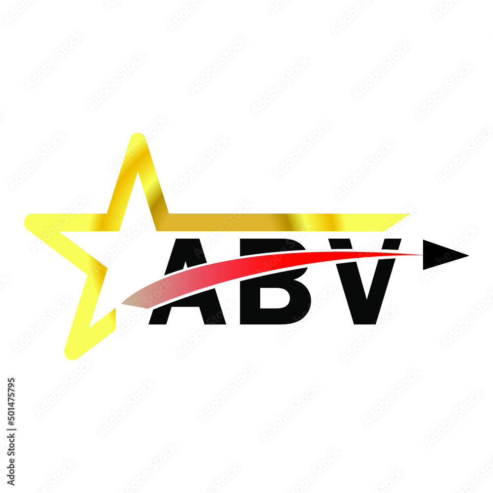 ABV letter logo design. ABV creative letter logo. simple and modern ...