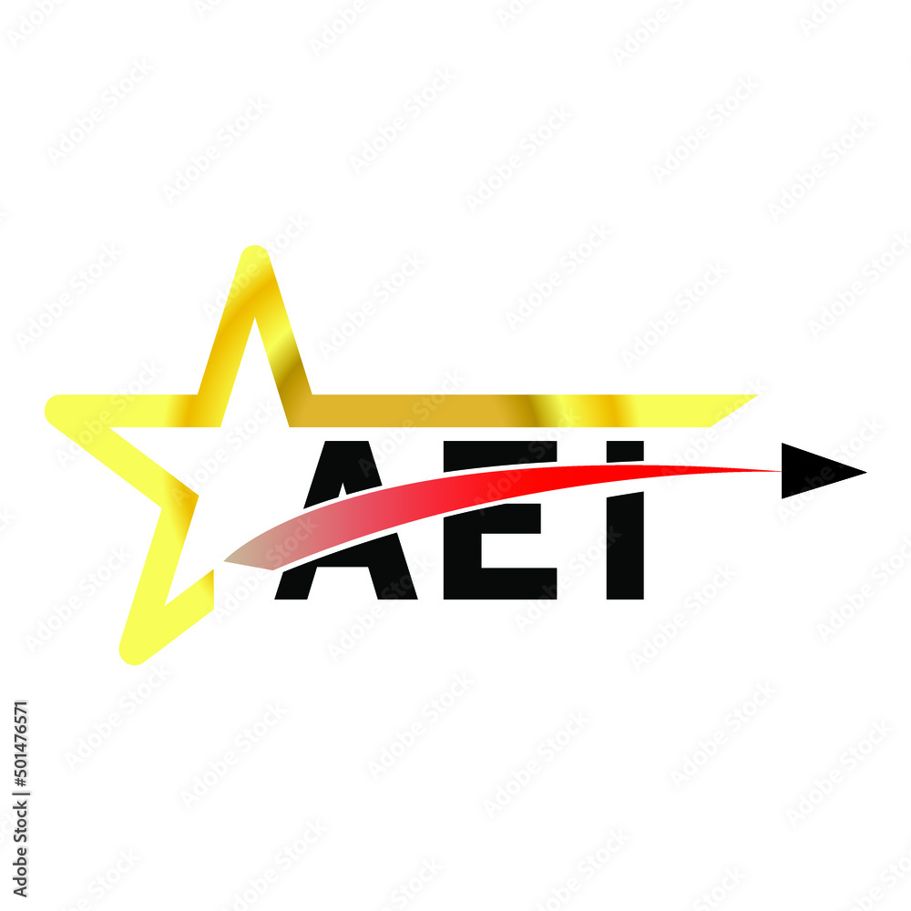 AEI letter logo design. AEI creative letter logo. simple and modern ...