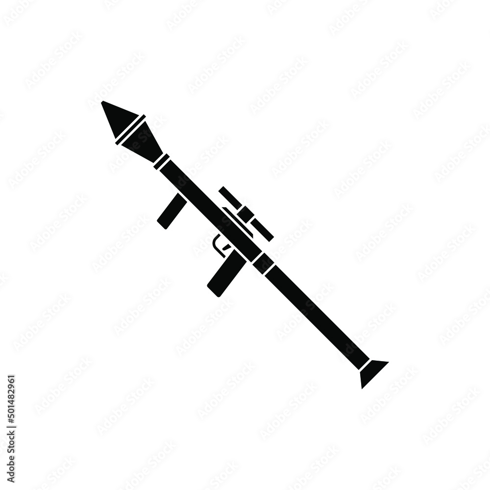 Grenade launcher vector icon set. weapon illustration sign collection ...