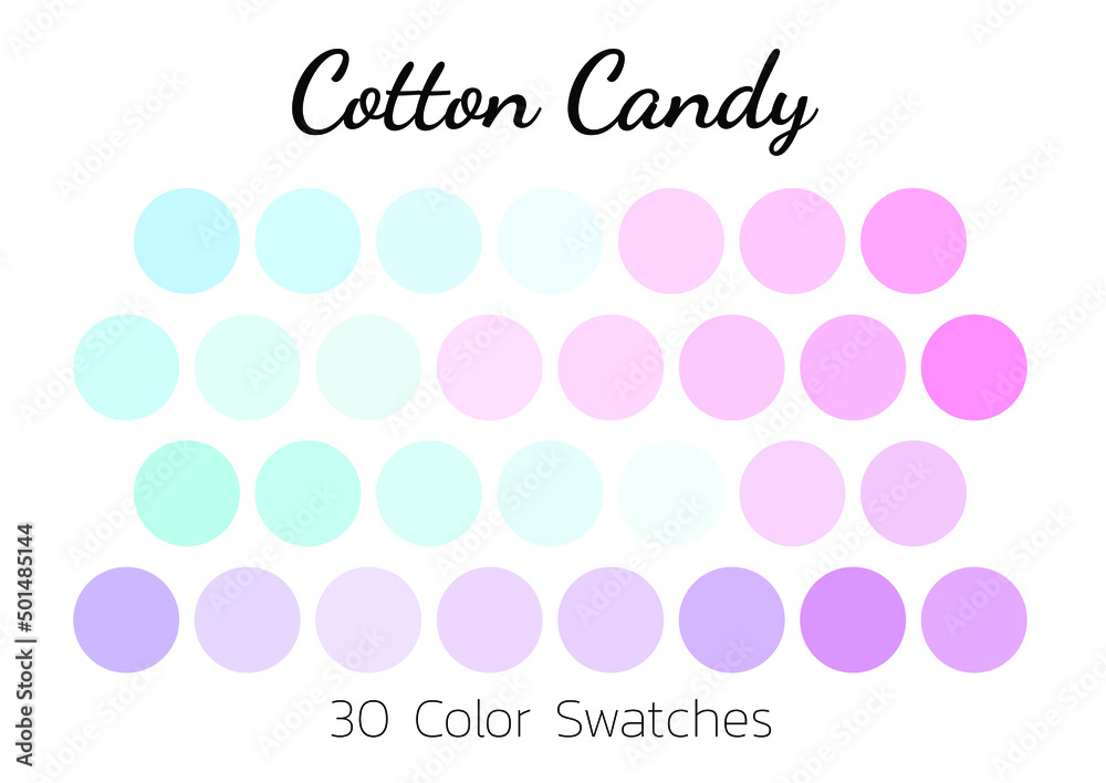 Collection Color palette, swatch color palette, Flat vector ...
