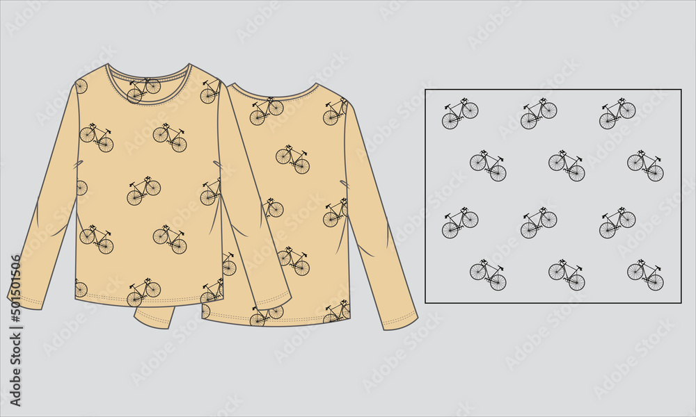 AOP design, Cycle aop design, Vector design, eps file, t-shirt design ...