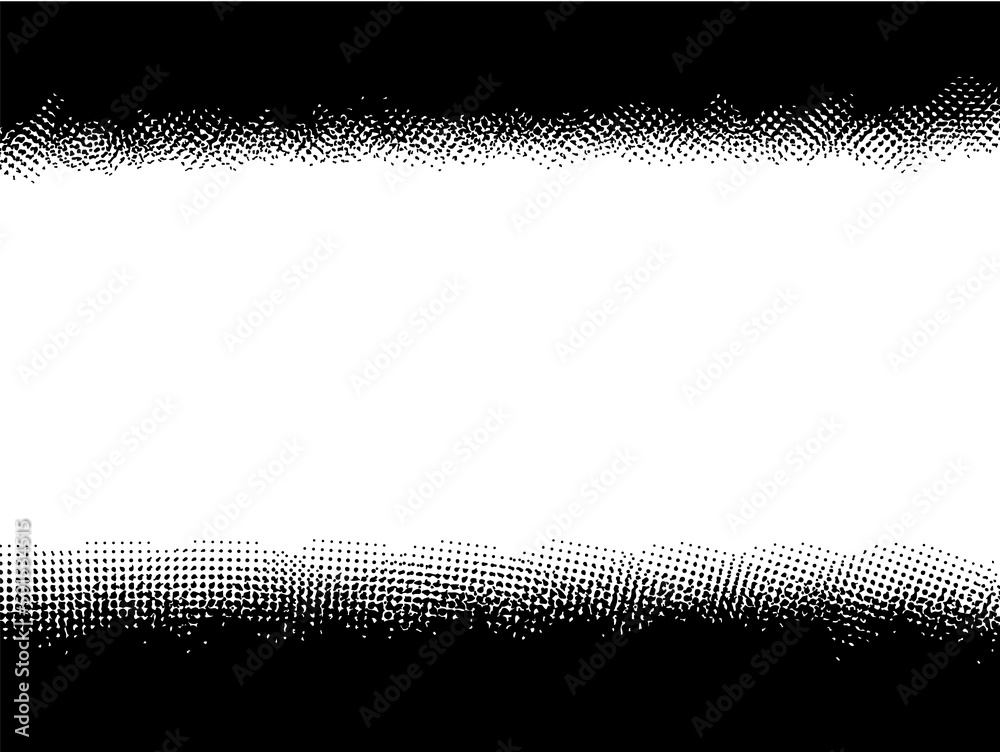 Black isolated halftone comic effect background. Simple grunge dotted ...