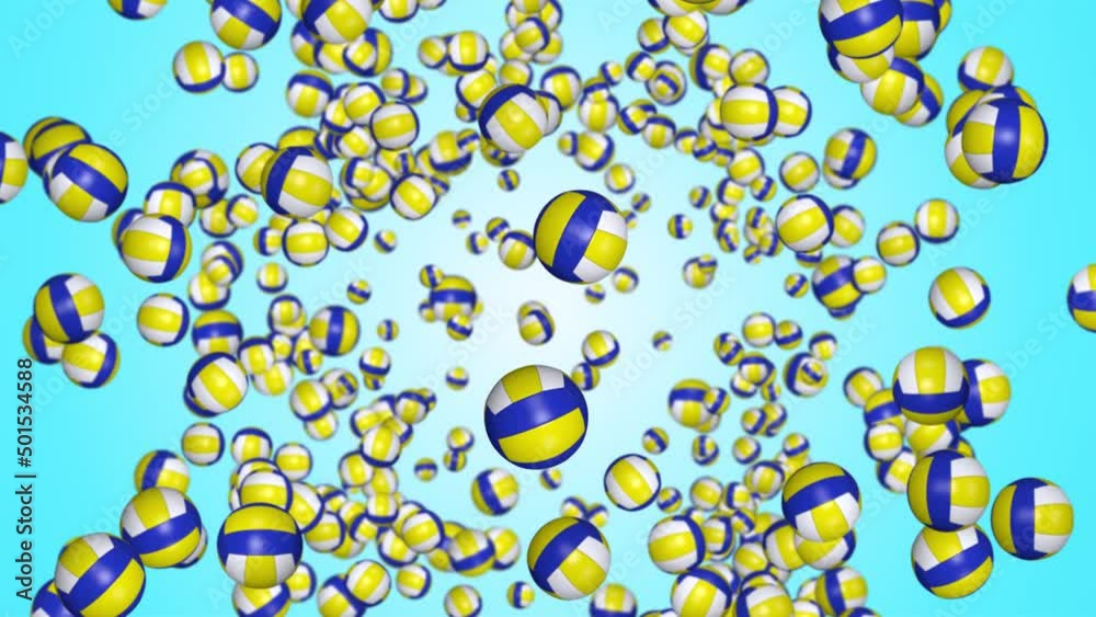 Video „Volleyball rotating, seamless loop volleyball rotating on the ...