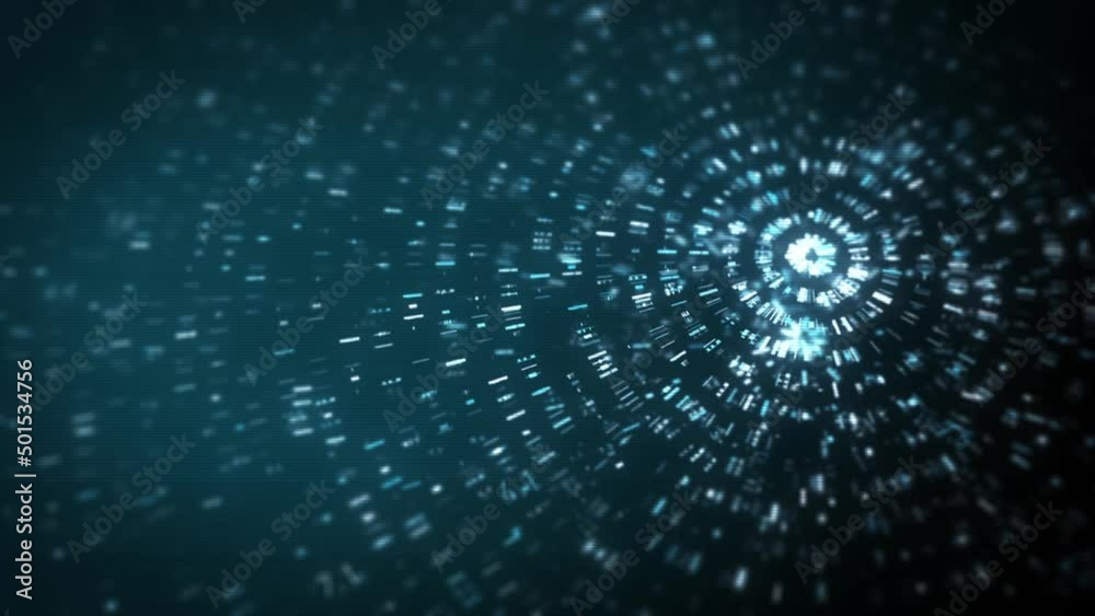 Big Data Digital Business Hitech Background/ 4k animation of an ...