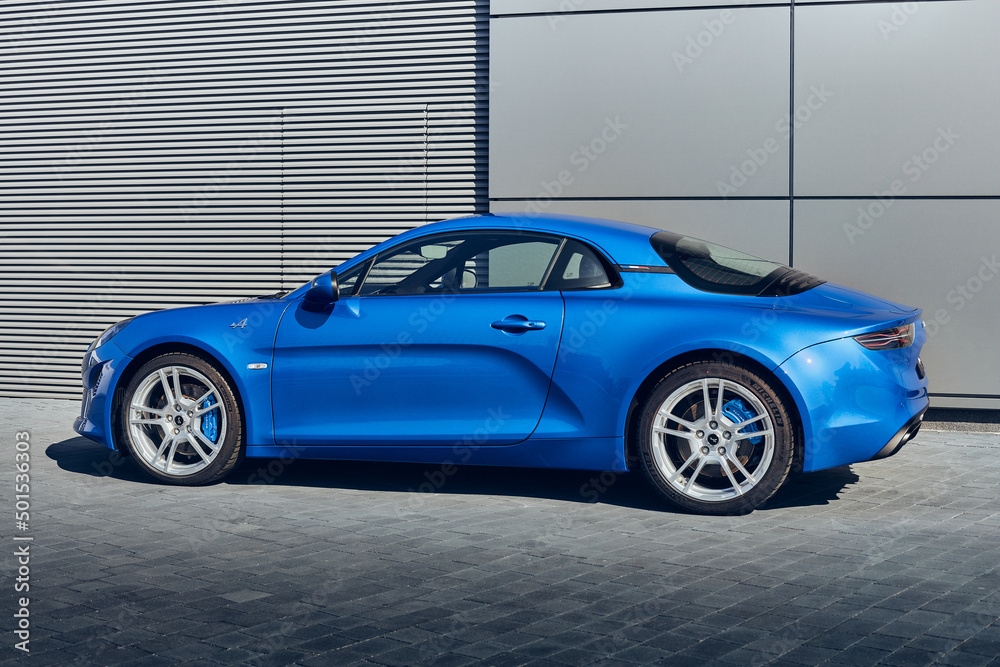 Alpine A110. French sports car with centrally mounted 1.8 l 252 hp ...