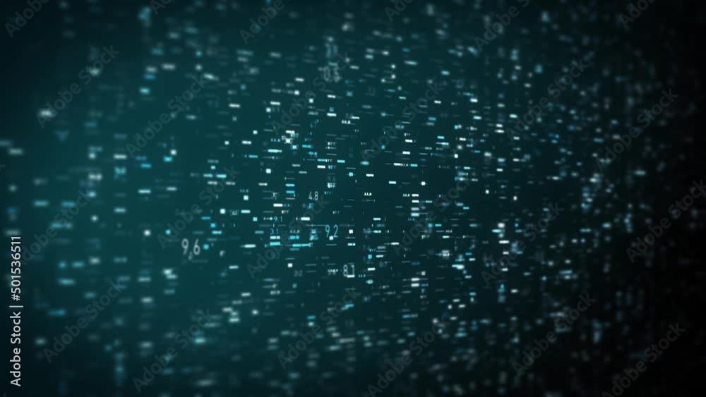Big Data Digital Business Hitech Background/ 4k animation of an ...