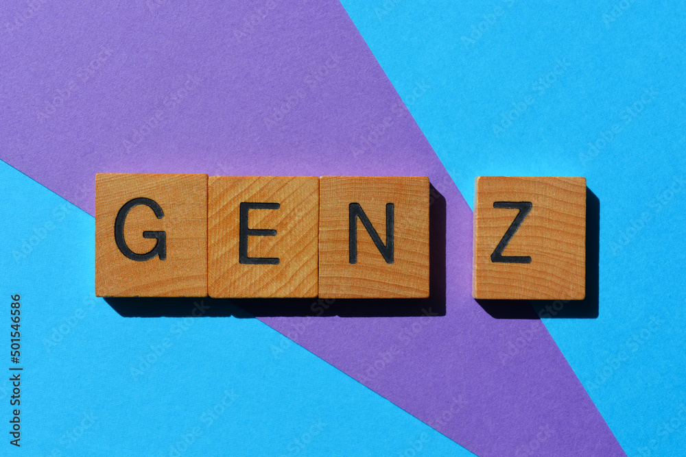 Gen Z, buzzword as banner headline Stock Photo | Adobe Stock