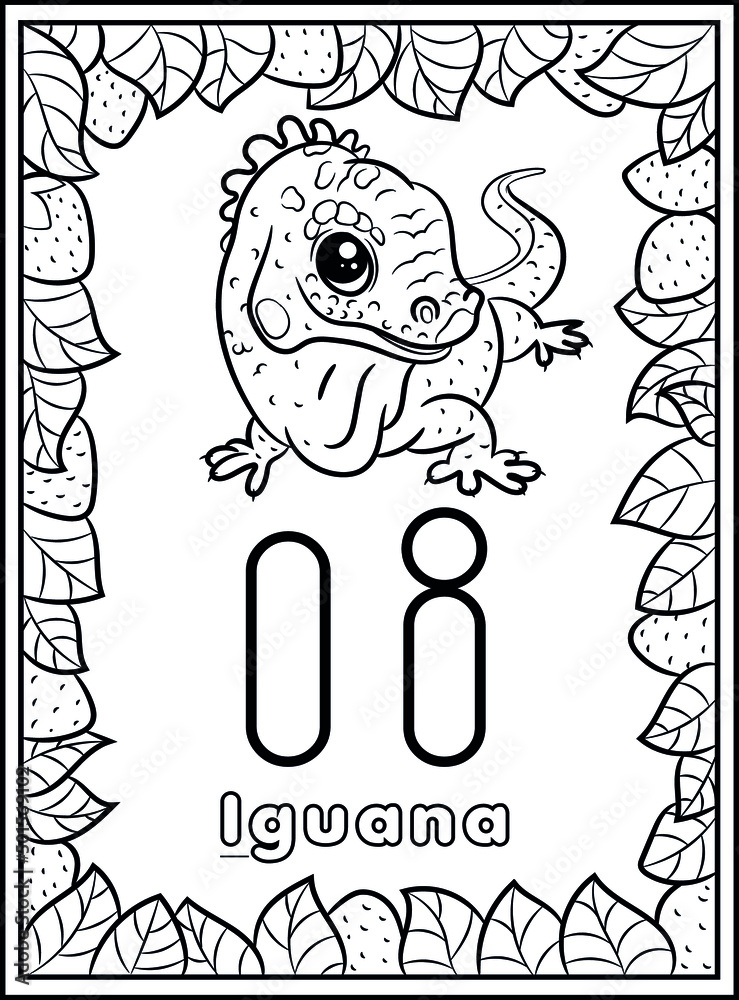 coloring page, alphabet english for kids Stock Vector | Adobe Stock
