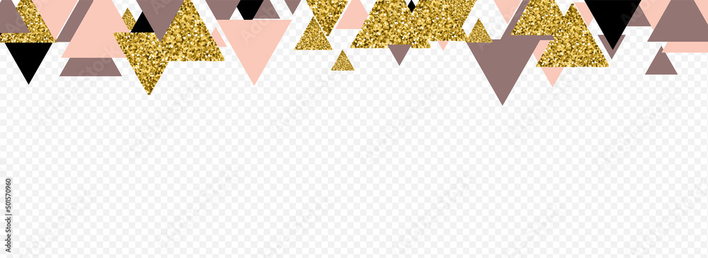 Gold Shape Vector Panoramic Transparent Stock Vector | Adobe Stock