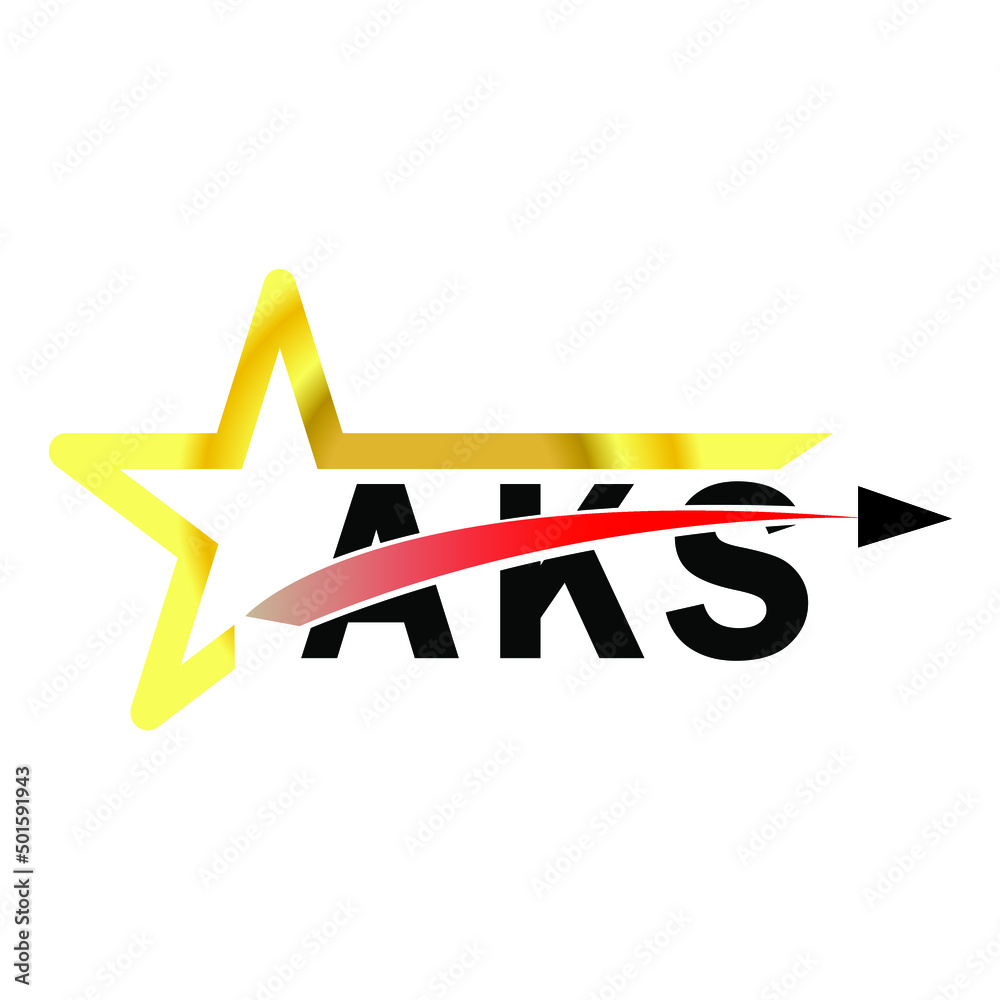 AKS letter logo design. AKS creative letter logo. simple and modern ...