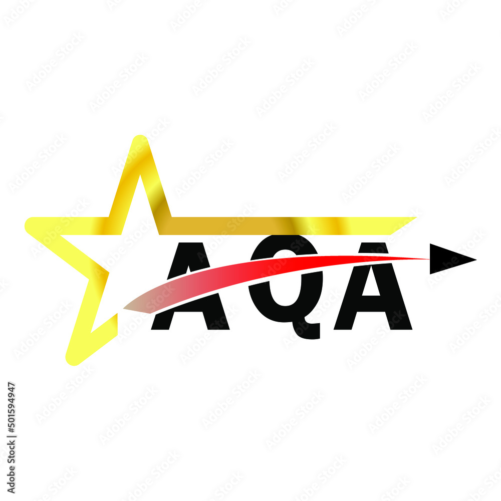 AQA letter logo design. AQA creative letter logo. simple and modern ...