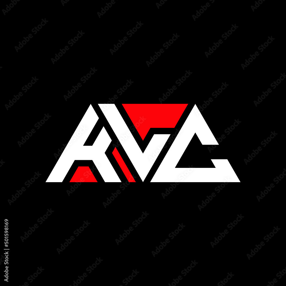 KLC triangle letter logo design with triangle shape. KLC triangle logo ...