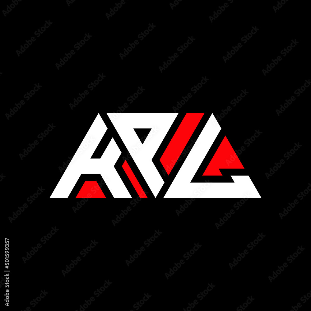 KPL triangle letter logo design with triangle shape. KPL triangle logo ...