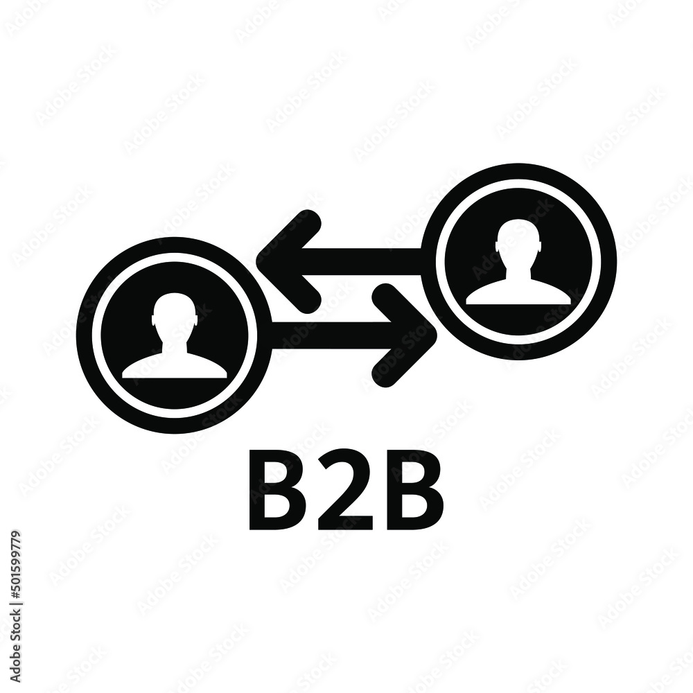 B2b Vector Icon. B2B symbol concept illustration. Stock Vector | Adobe ...