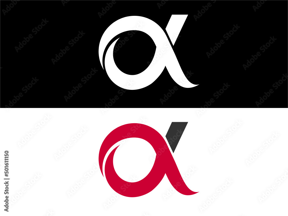 Alpha letter logo. alpha vector. alpha icon Stock Vector | Adobe Stock