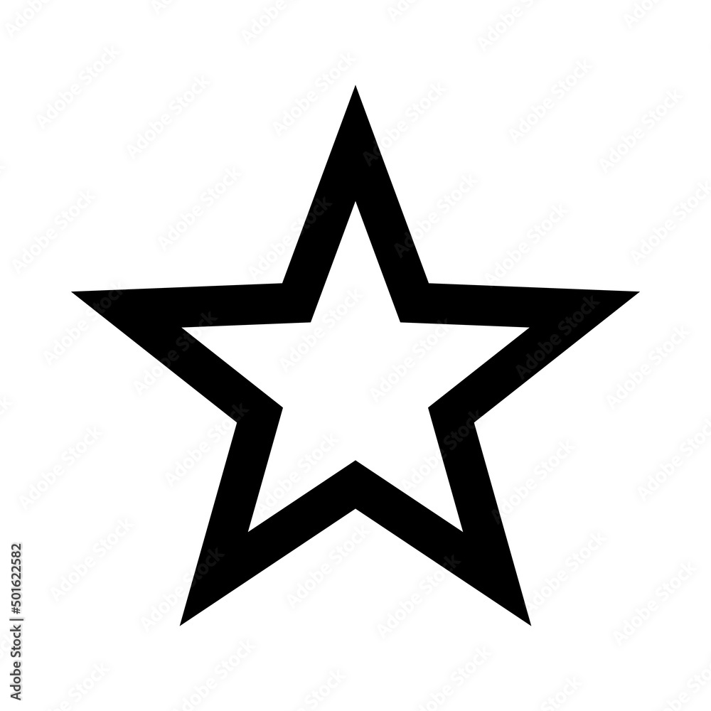 Outline star icon logo and symbol vector Stock Vector | Adobe Stock