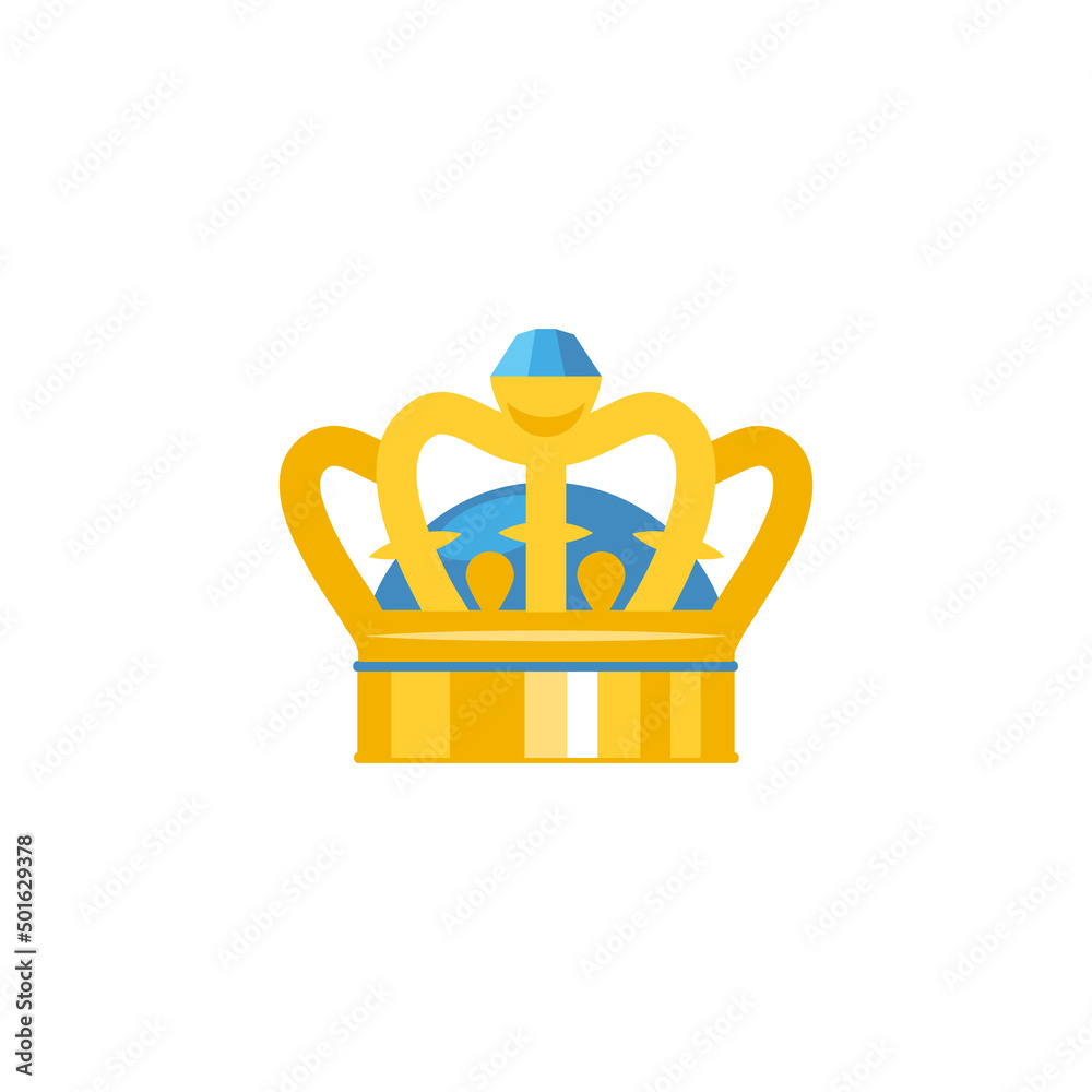 Crown vector icon. Crown emoji symbol. Royal crown isolated Vector ...