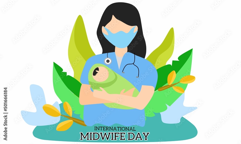 Vector graphic of International day of midwife appreciation for ...
