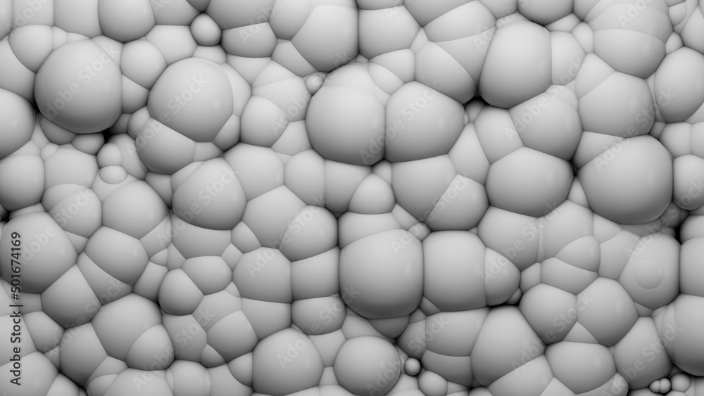 3d render of abstract art. background with substance based on small ...