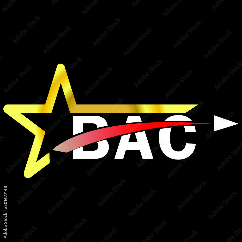 BAC letter logo design. BAC creative letter logo. simple and modern ...