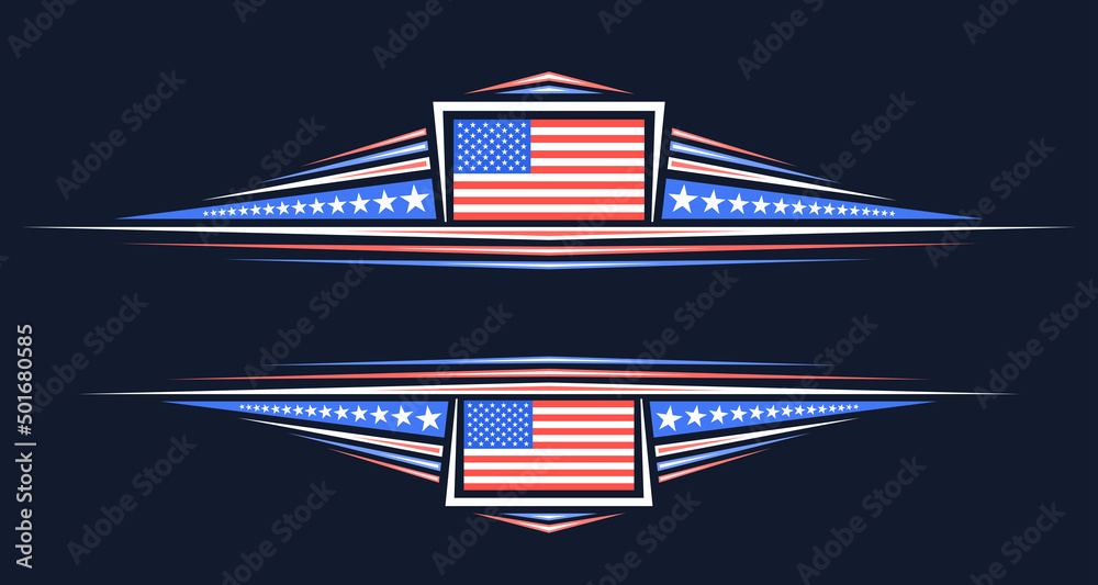 Vector border for American Holidays with blank copy space for text ...
