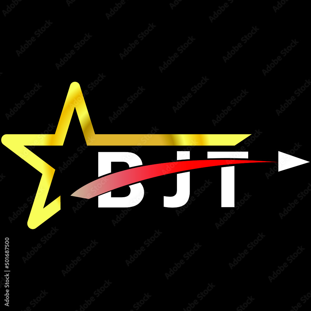Vetor de BJT letter logo design. BJT creative letter logo. simple and ...