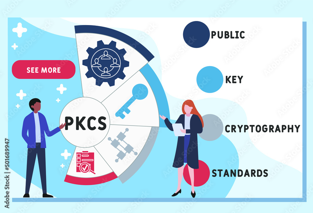 PKCS - Public Key Cryptography Standards acronym. business concept ...