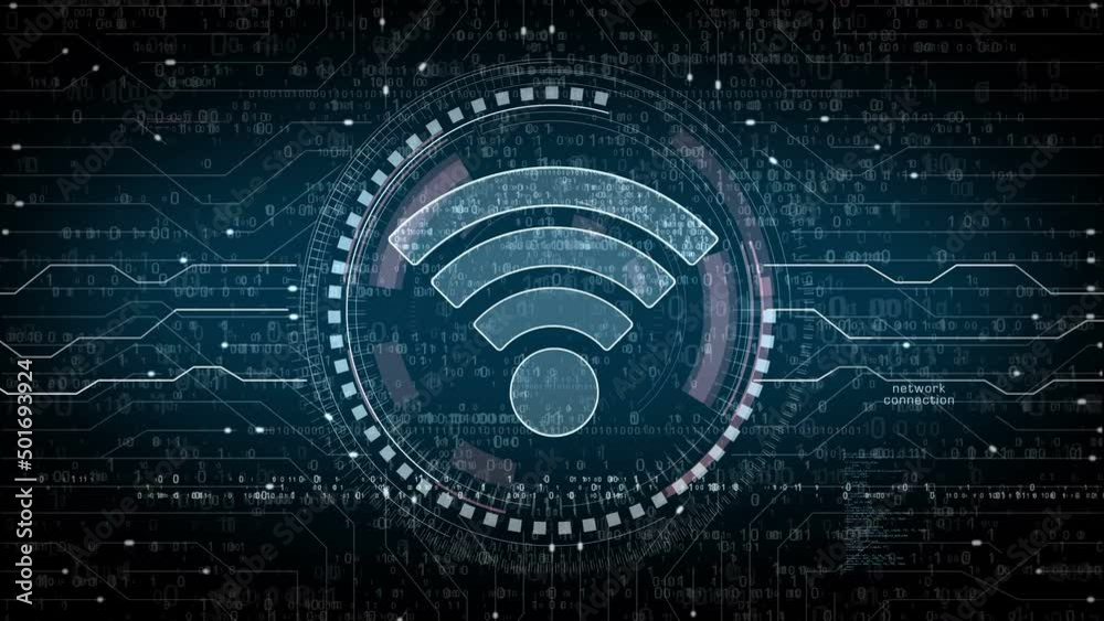 Wifi mobile communication and wireless network technology symbol ...